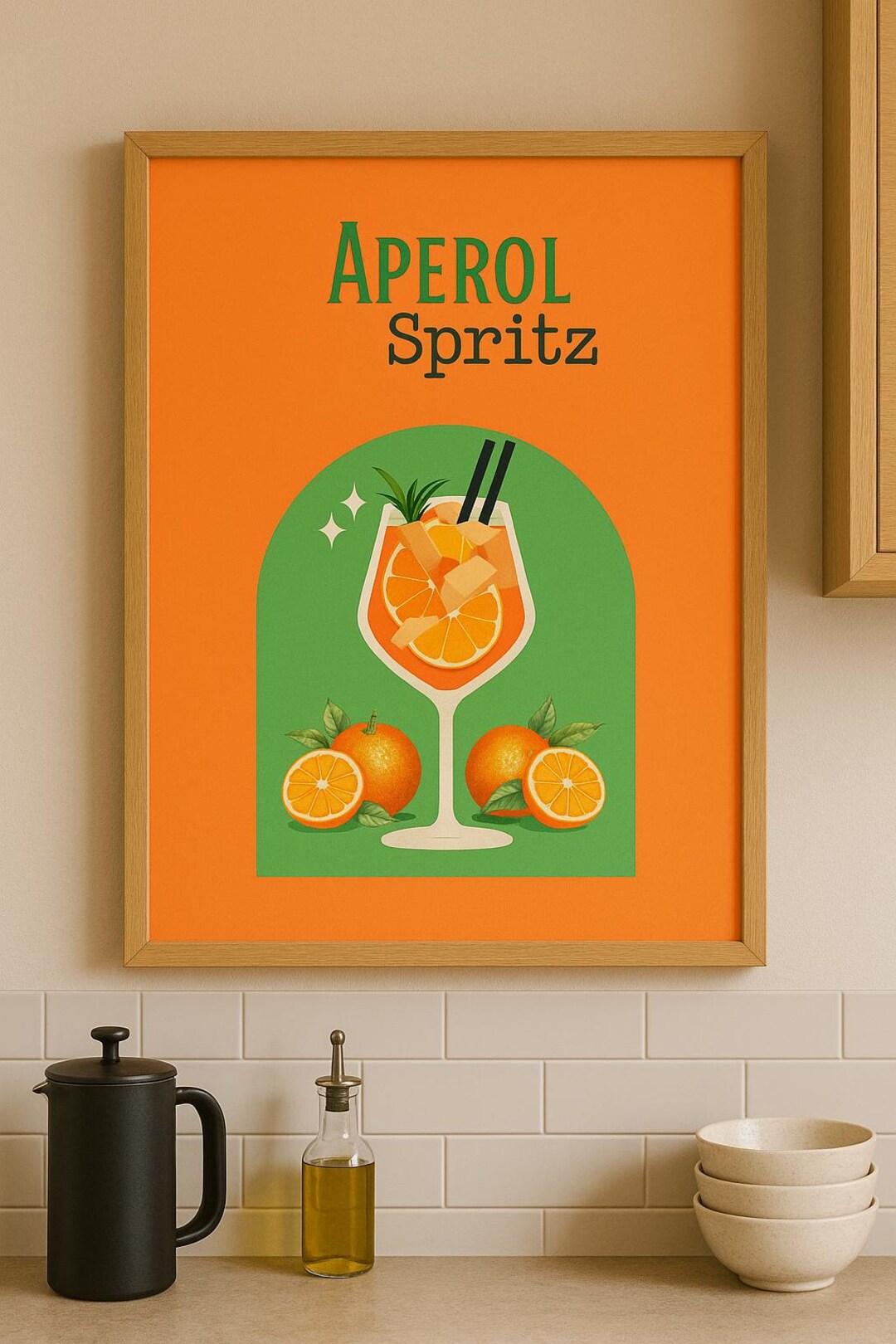 Aperol Spritz Mural - Etsy