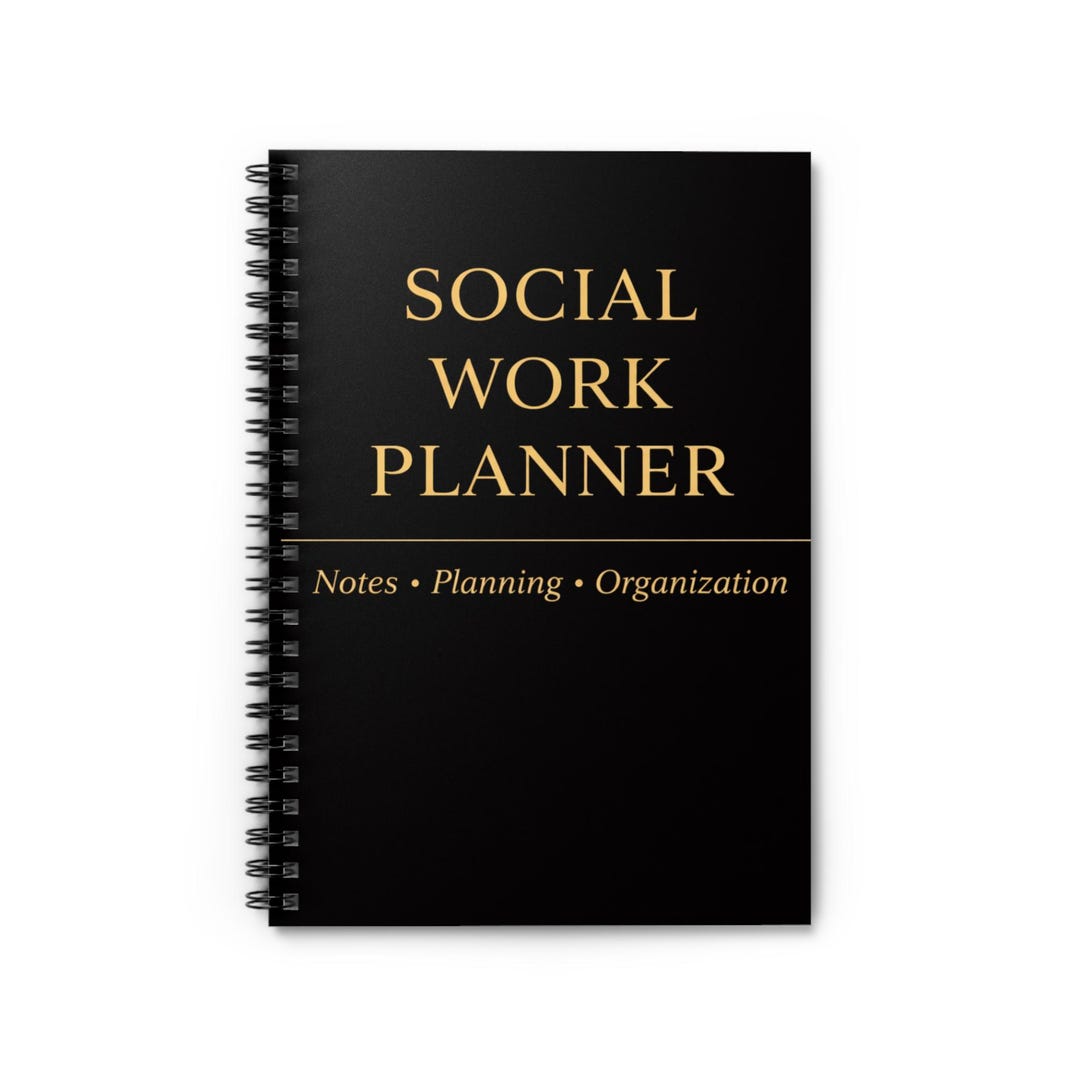 Social Work Planner, Social Worker Planner, Social Work Notebook ...