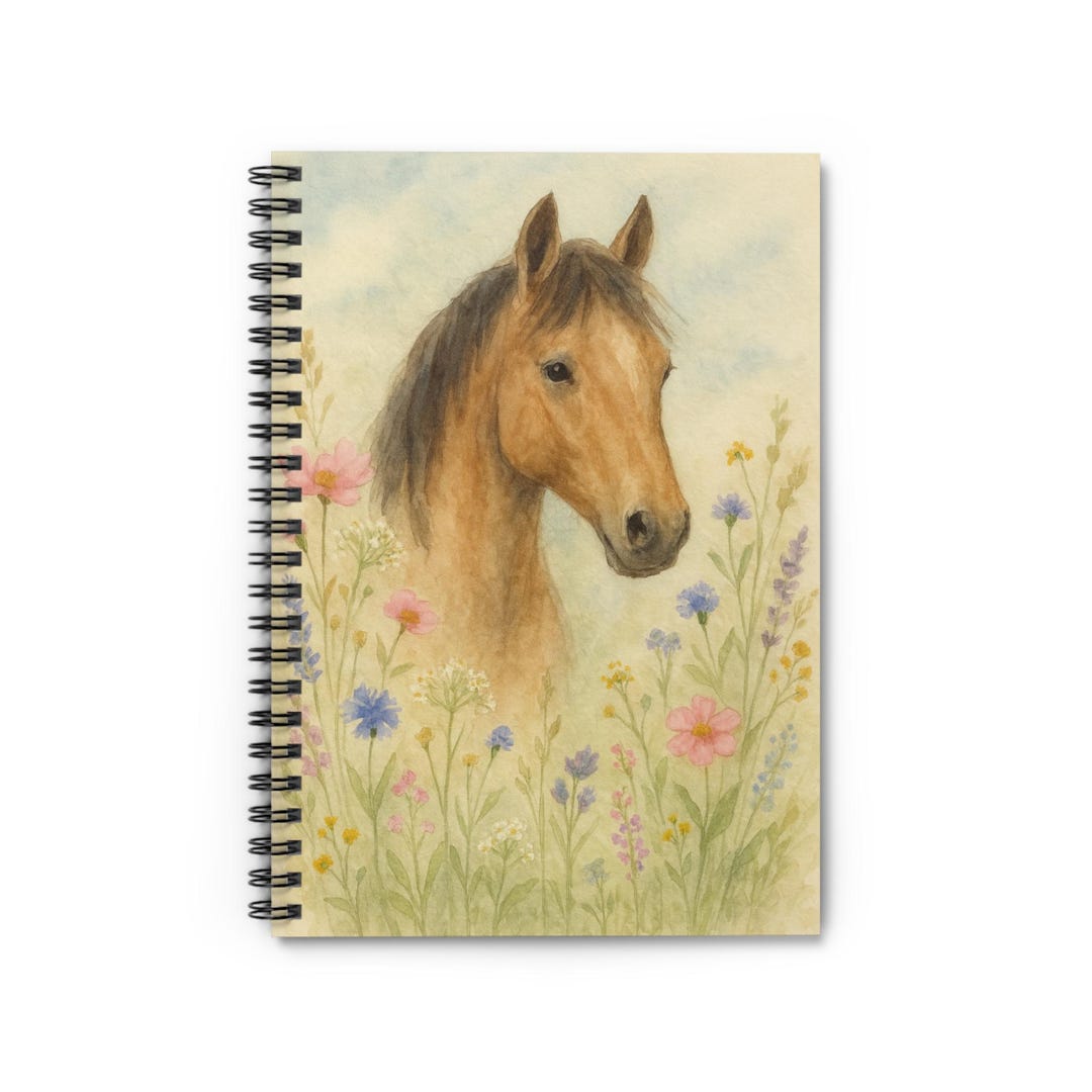 Horse Notebook Cover, Horse Journal Cover, Horse Lover Notebook ...