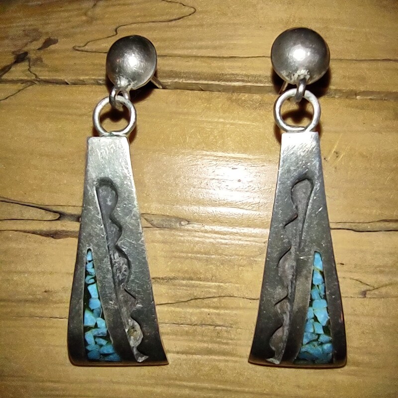 Native Inlay Earring - Etsy