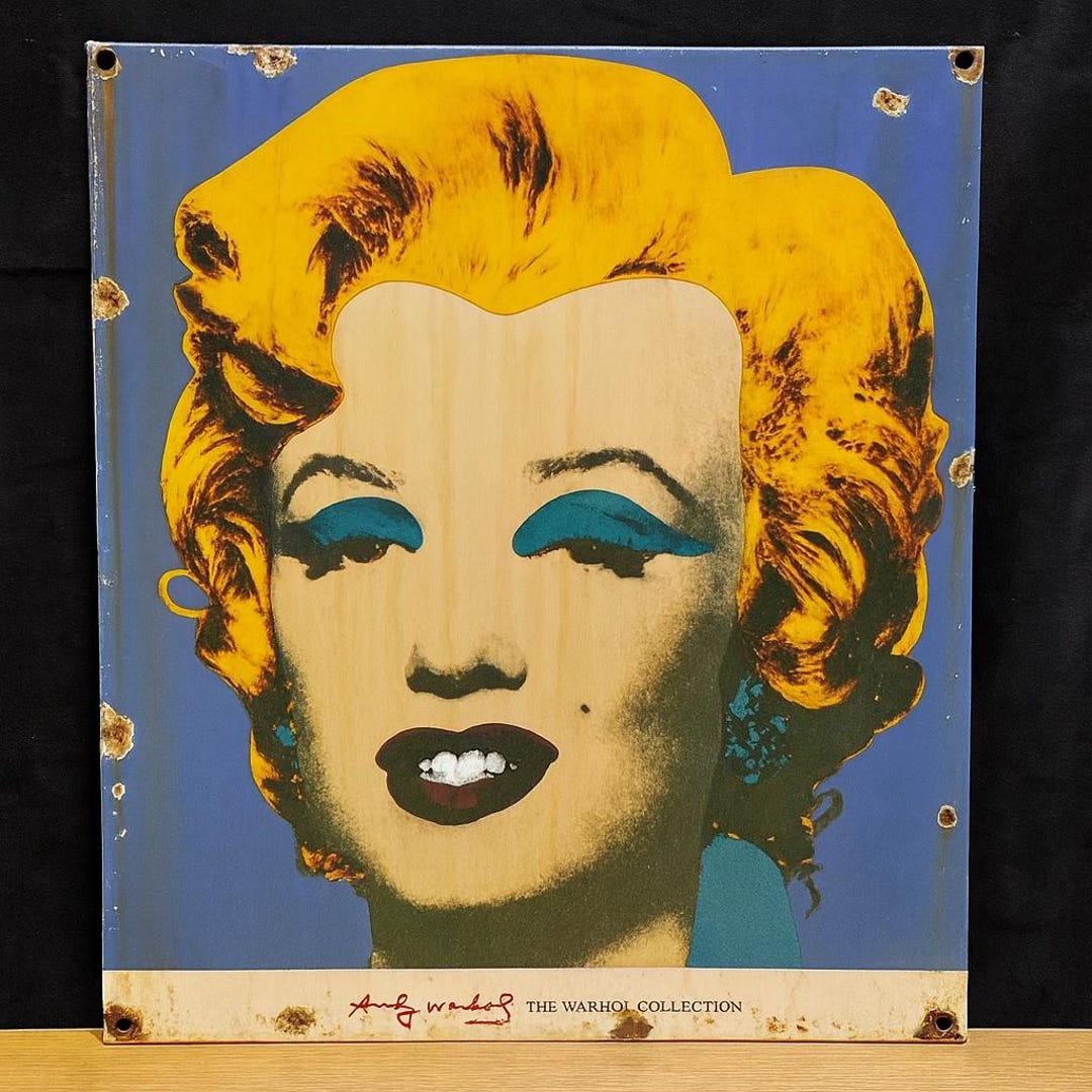 Letrero metálico vintage de Marilyn Monroe de Andy Warhol - Decoración ...