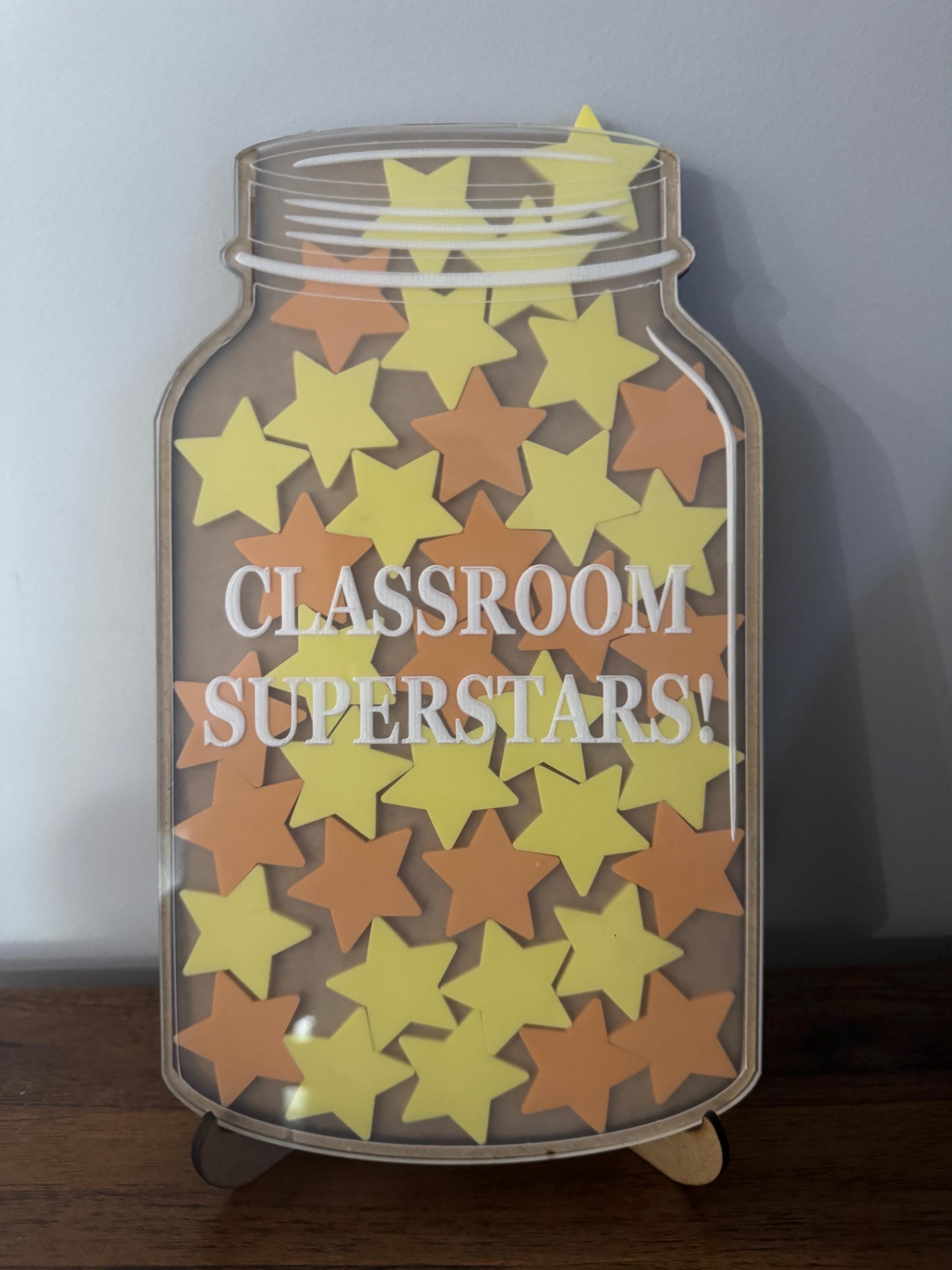 Personalised Rewards Jar, Custom Behaviour Jar for Kids, Classrooms ...