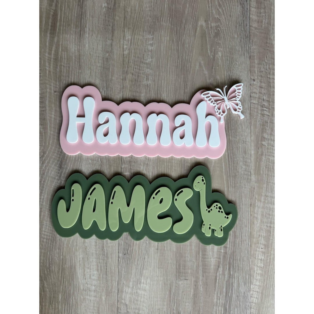 Personalised Bedroom Door Name Sign | Custom Name Plaques | Bedroom ...