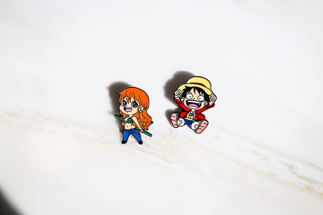 One Piece Enamel Pins – Luffy, Nami & Usopp | Straw Hat Pirates Pin Set ...