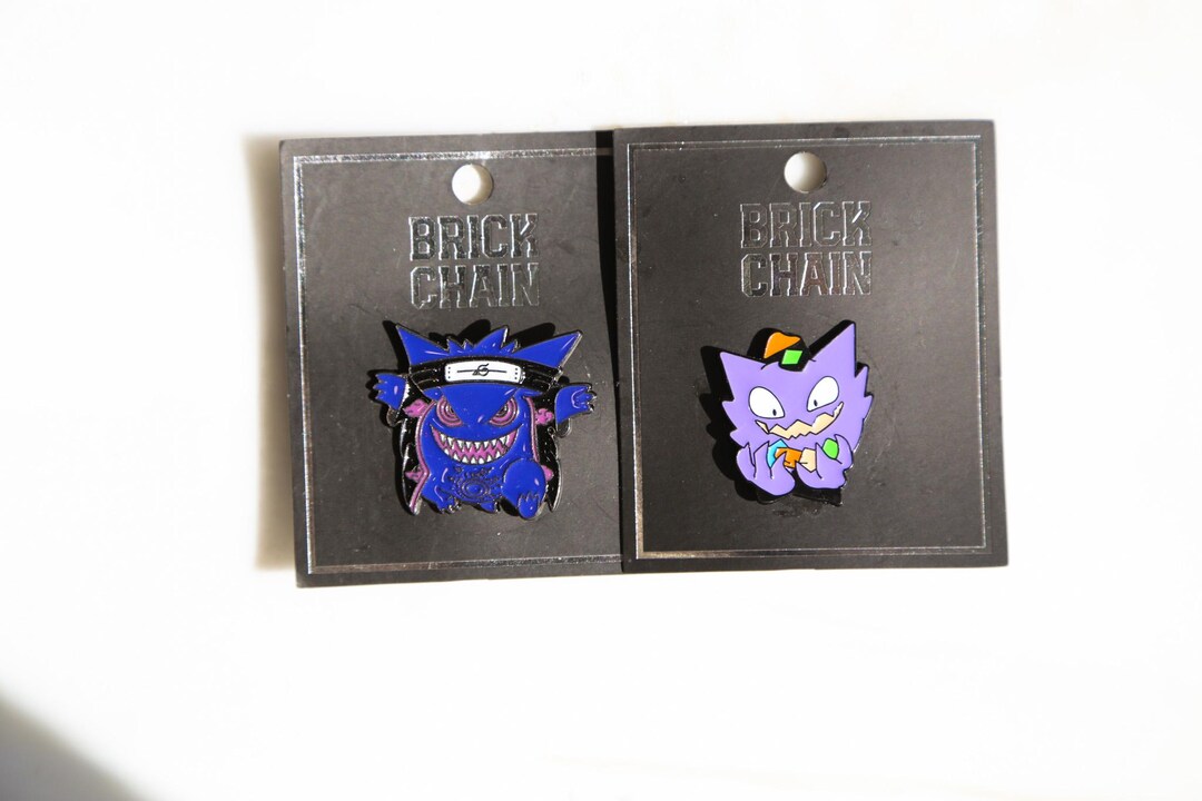 Gengar Enamel Pin | Ghost Type Pokémon Fan Art | Spooky Cute Pin | Goth ...
