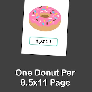 SVG Donut Print and Cut School Birthday Board, DIY Kit for Classroom - Etsy