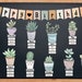 SVG Succulent Print and Cut School Birthday Board, DIY Kit for ...