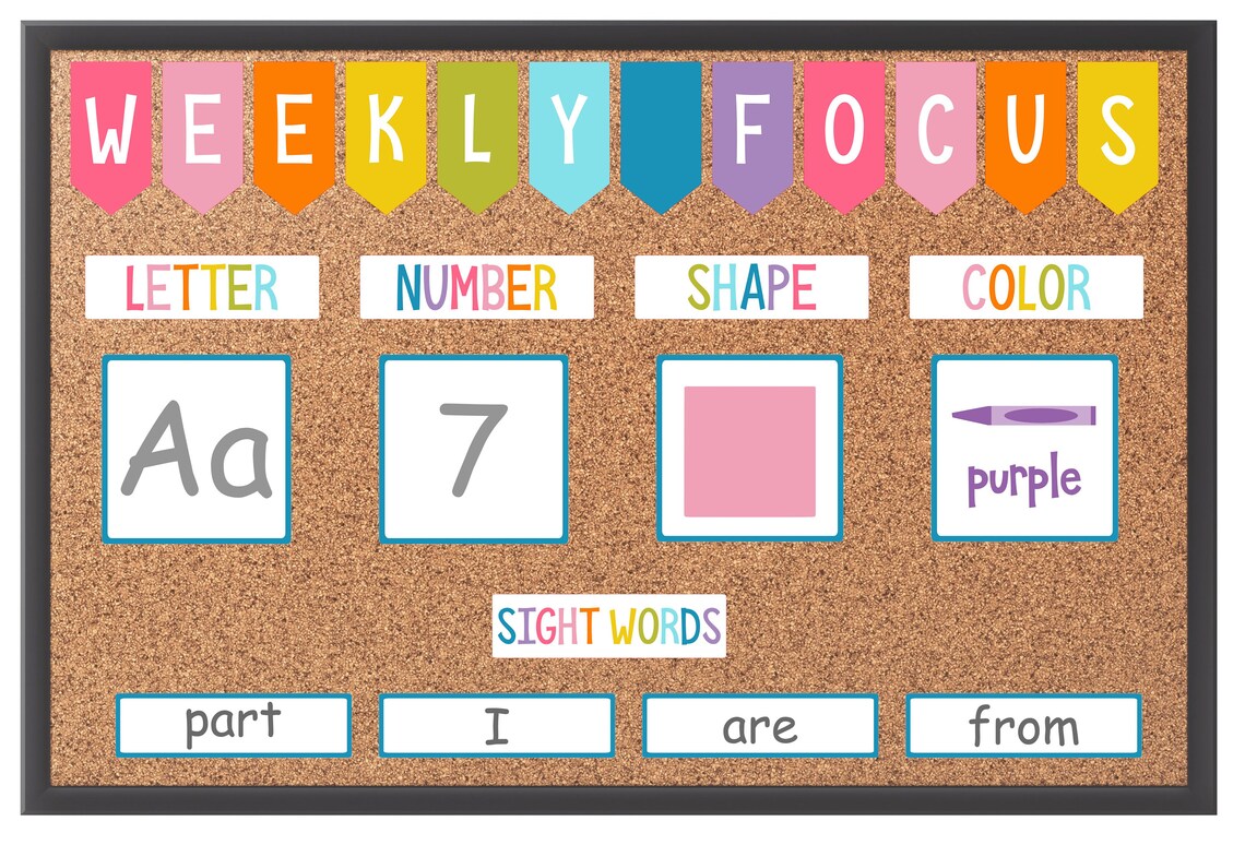 SVG Print and Cut Homeschool Calendar, Focus Board, DIY Kit for ...