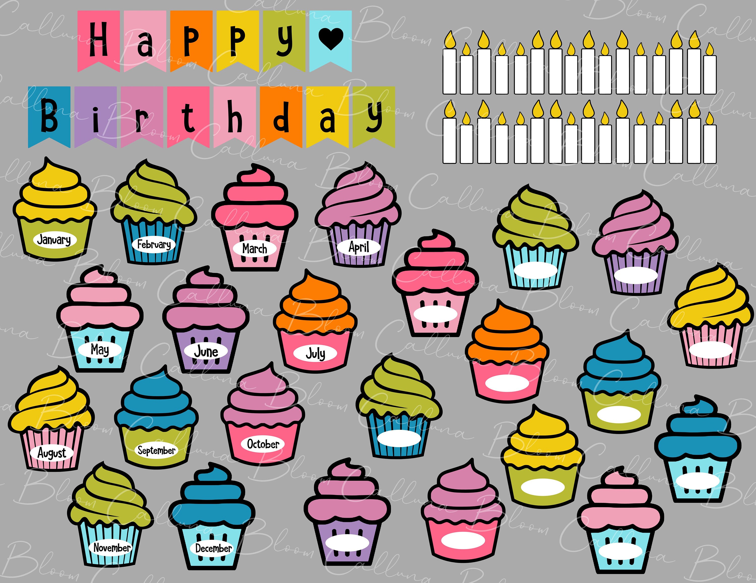 SVG Print and Cut School Birthday Board, DIY Kit for Classroom - Etsy