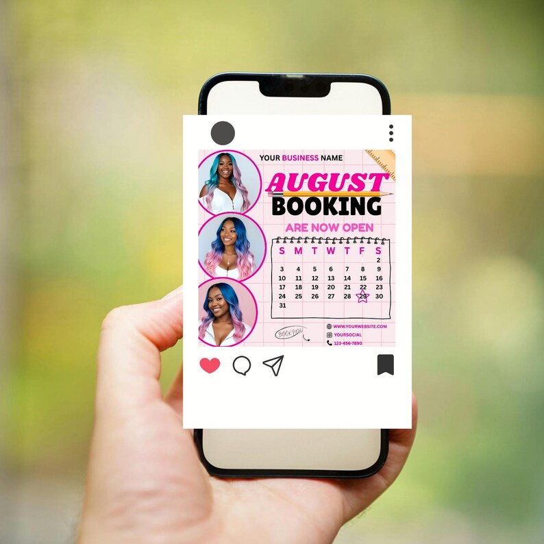 Editable August 2025 Booking Flyer, Back to School Flyer, August ...