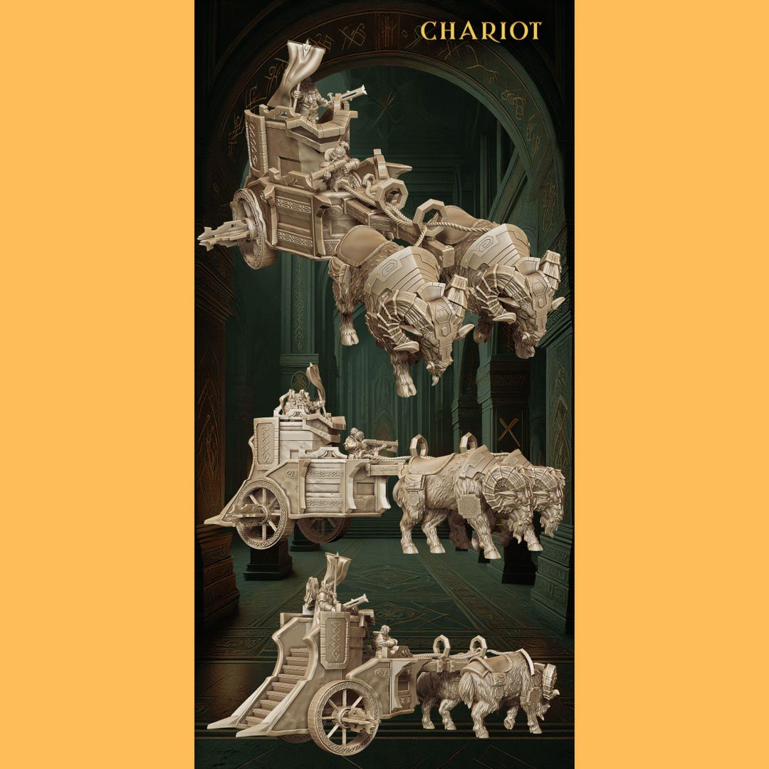 Monolith Arts - Dwarf Chariot - Etsy