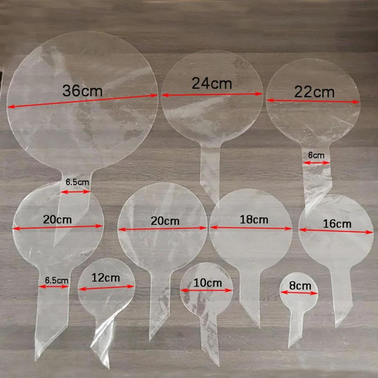 50 PCS Clear Transparent Bubble Balloons With LED Lights, Bulk Party ...