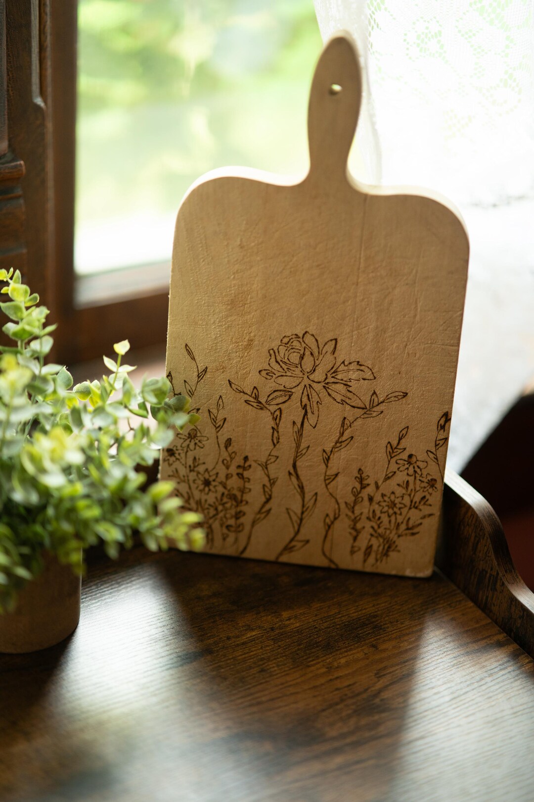 Botanical Burn Board - Etsy