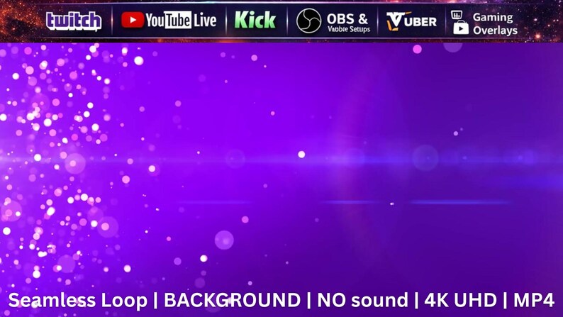 Flying Particles 4K Animated Background Loop MP4 | OBS Twitch Stream ...