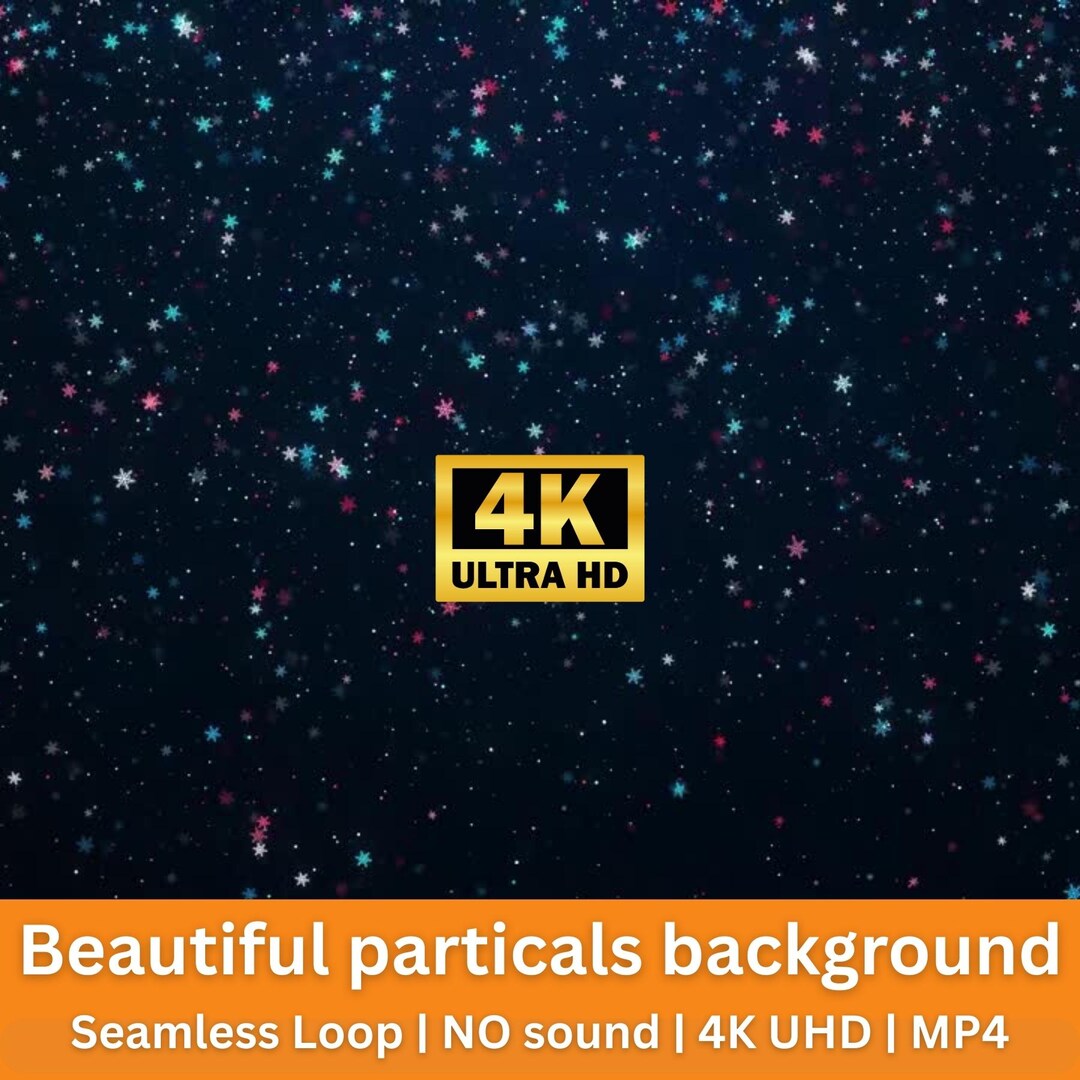 Particles 4K Background | 1 Minute Motion Animation | Seamless Loop for ...