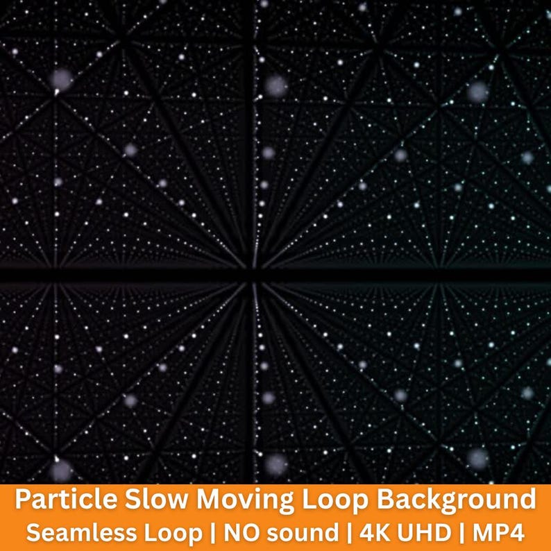 Particle Slow Moving Loop 4K Animated Background - Etsy