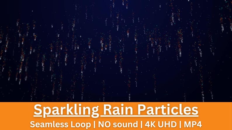 Sparkling Particles Rain Background | Glitter Light Rain Motion ...