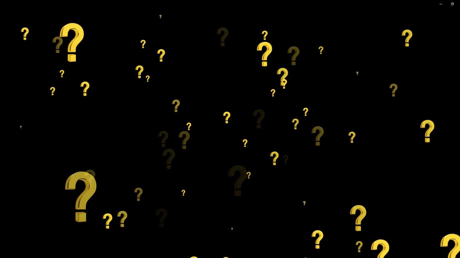 Bundle of 2 Floating Question Mark 4K Animations | Green Screen & Black ...
