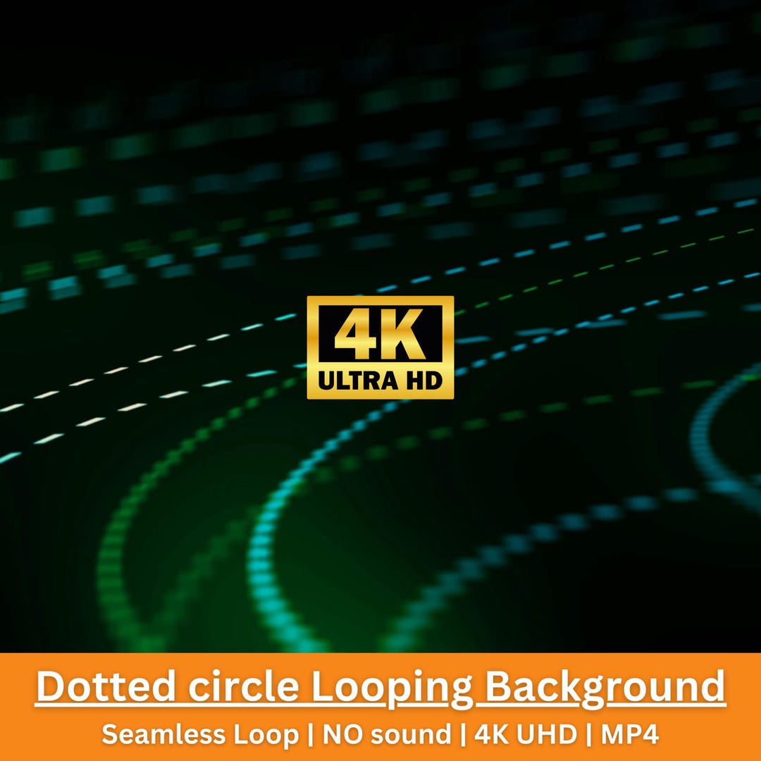 Dotted Circle Looping Background | 4K Animation Seamless Loop - Etsy