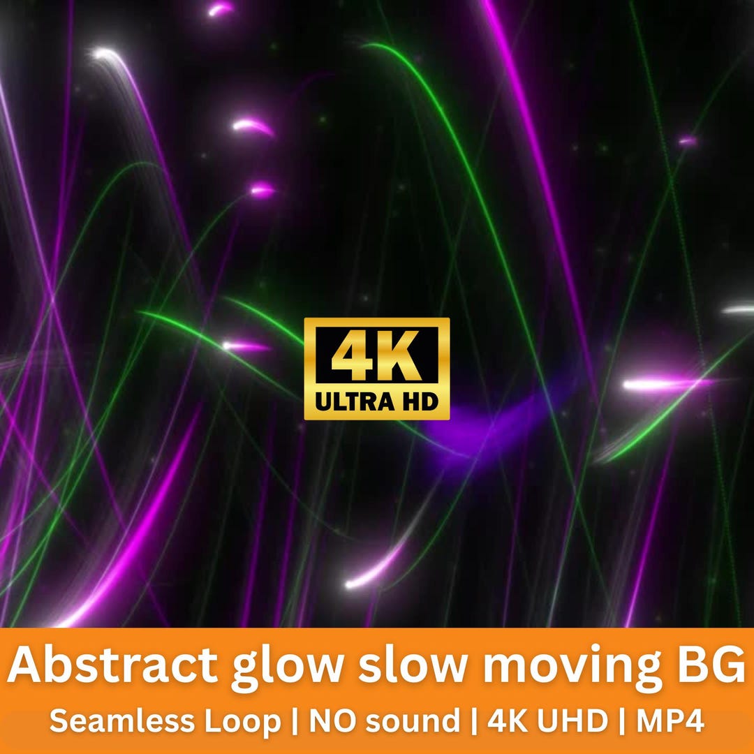 Abstract Glow Slow Moving 4K Background | Seamless Loop Motion ...