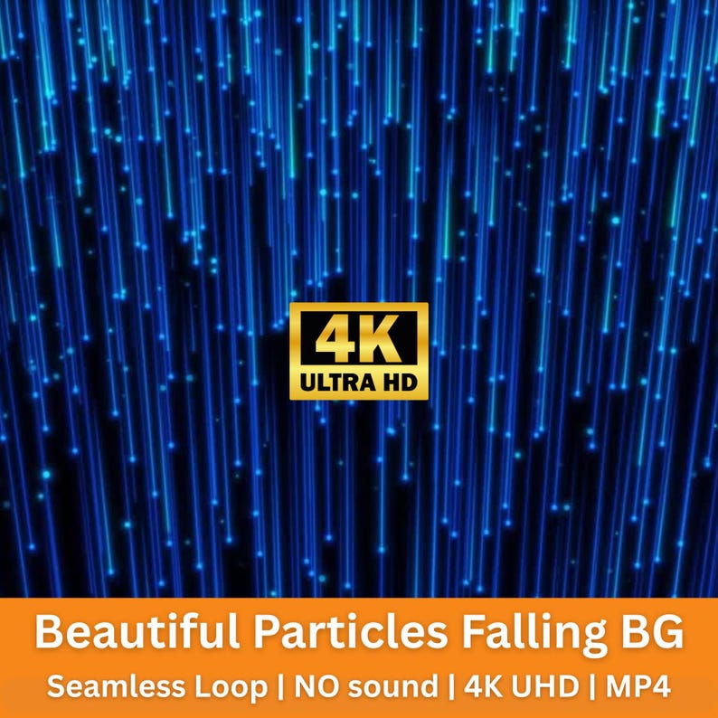 Particles Falling 4K Background | Seamless Loop Motion Animation ...