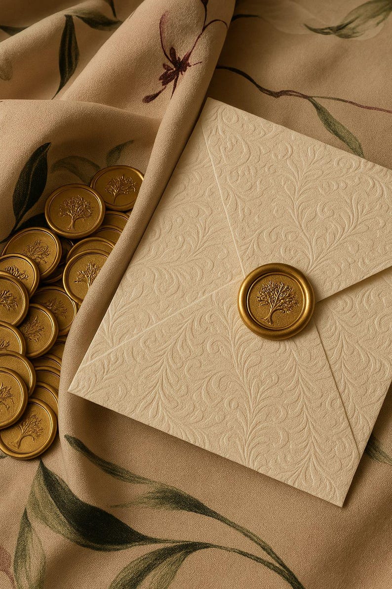 Wax Seal Stickers With Custom Design, 40+ Premade or Your Custom Design ...