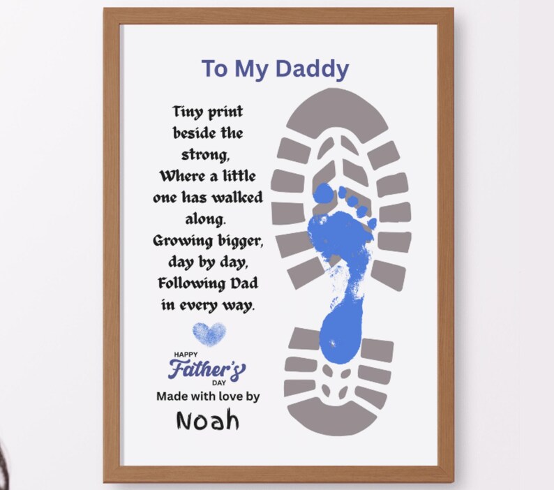 Father's Day Footprint Craft, Fathers Day Footprint Craft, Fathers Day ...