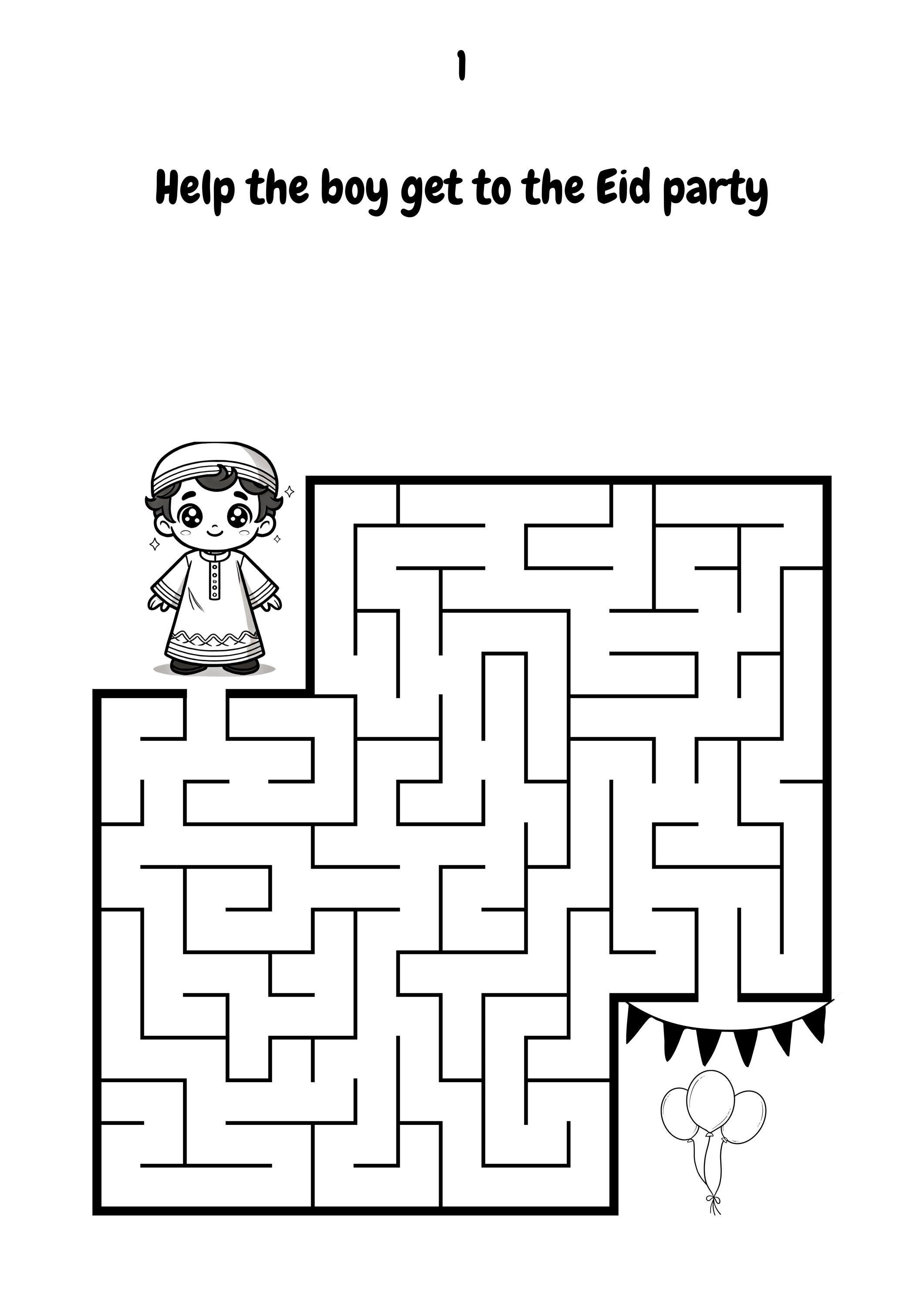 Hajj Kids Activity, Eid Al Adha Printable, Eid Al Adha Activities, Eid ...