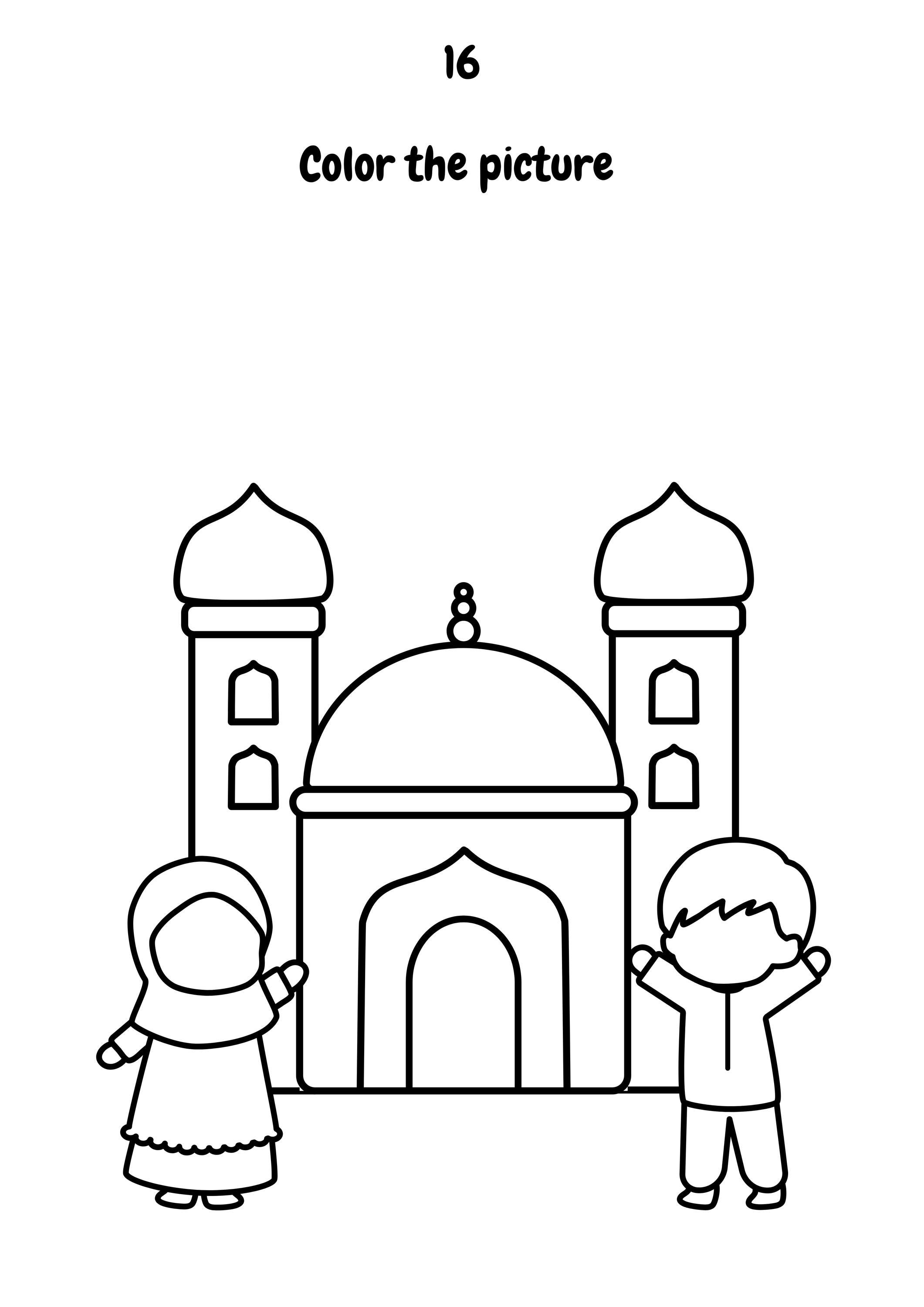 Hajj Kids Activity, Eid Al Adha Printable, Eid Al Adha Activities, Eid ...