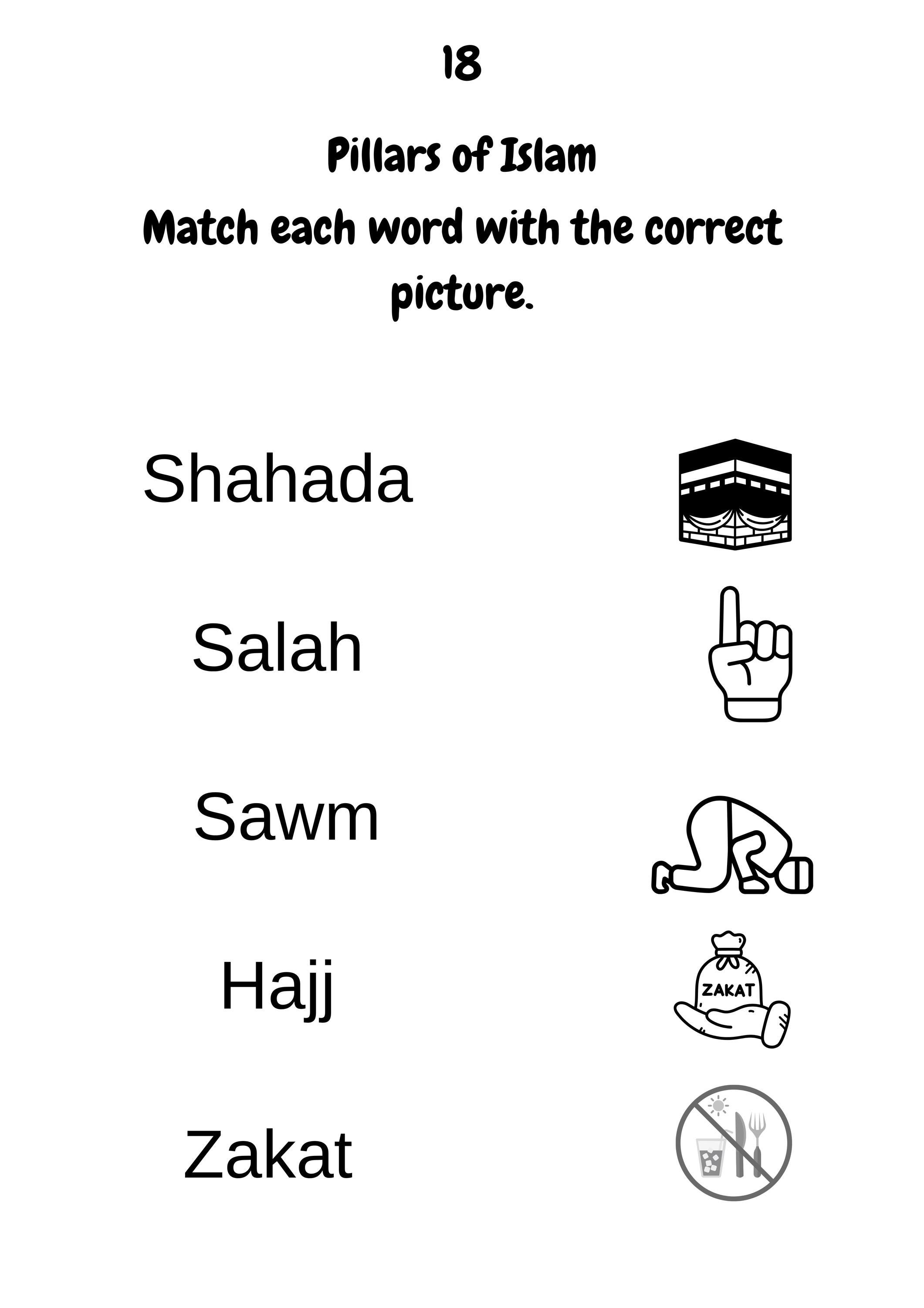 Hajj Kids Activity, Eid Al Adha Printable, Eid Al Adha Activities, Eid ...