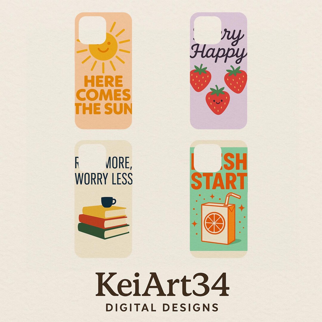 Cute Aesthetic Phone Case Bundle – Digital Download - Etsy