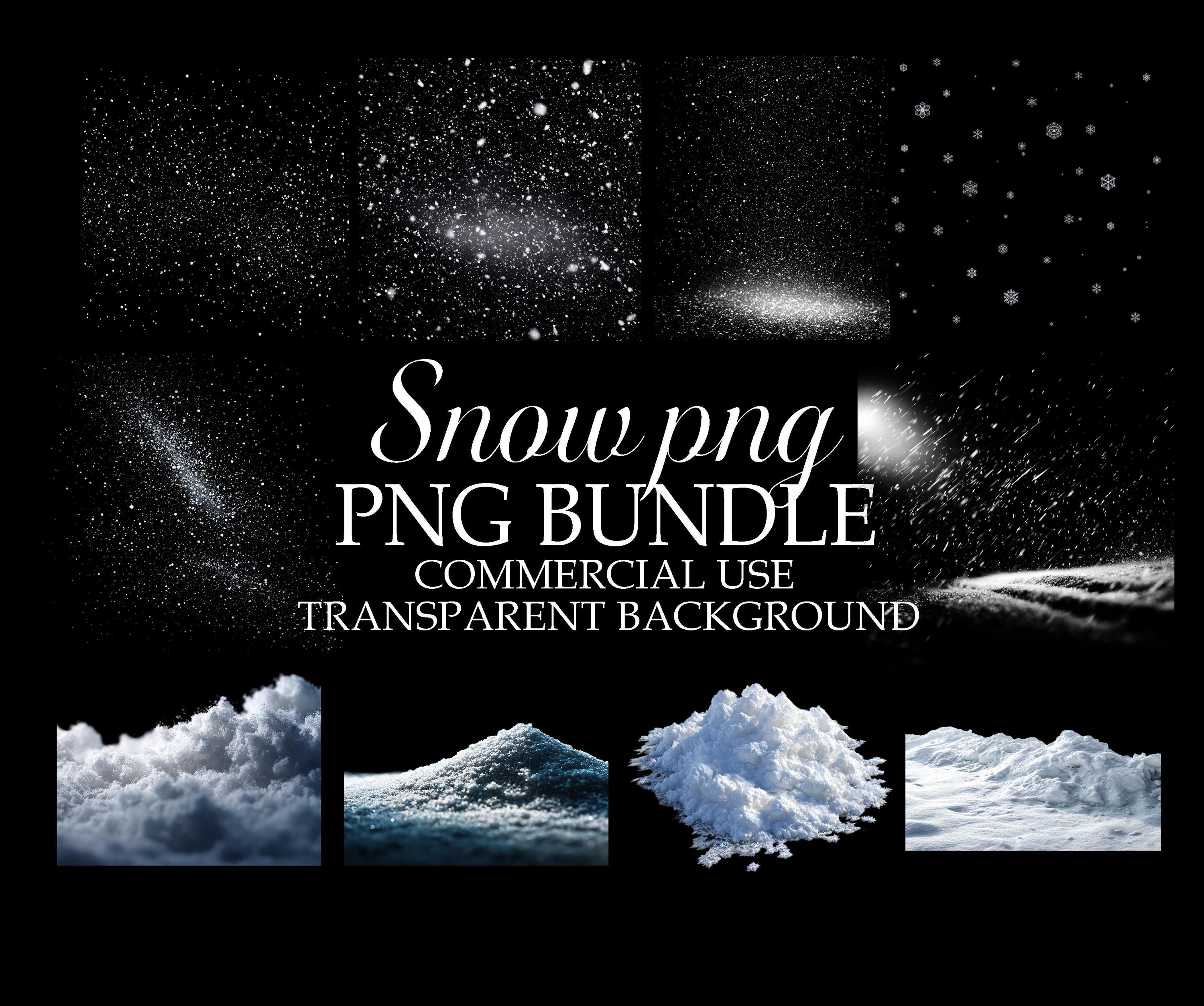 Snow PNG Overlays Bundle, Winter Clipart (digital Download) - Etsy