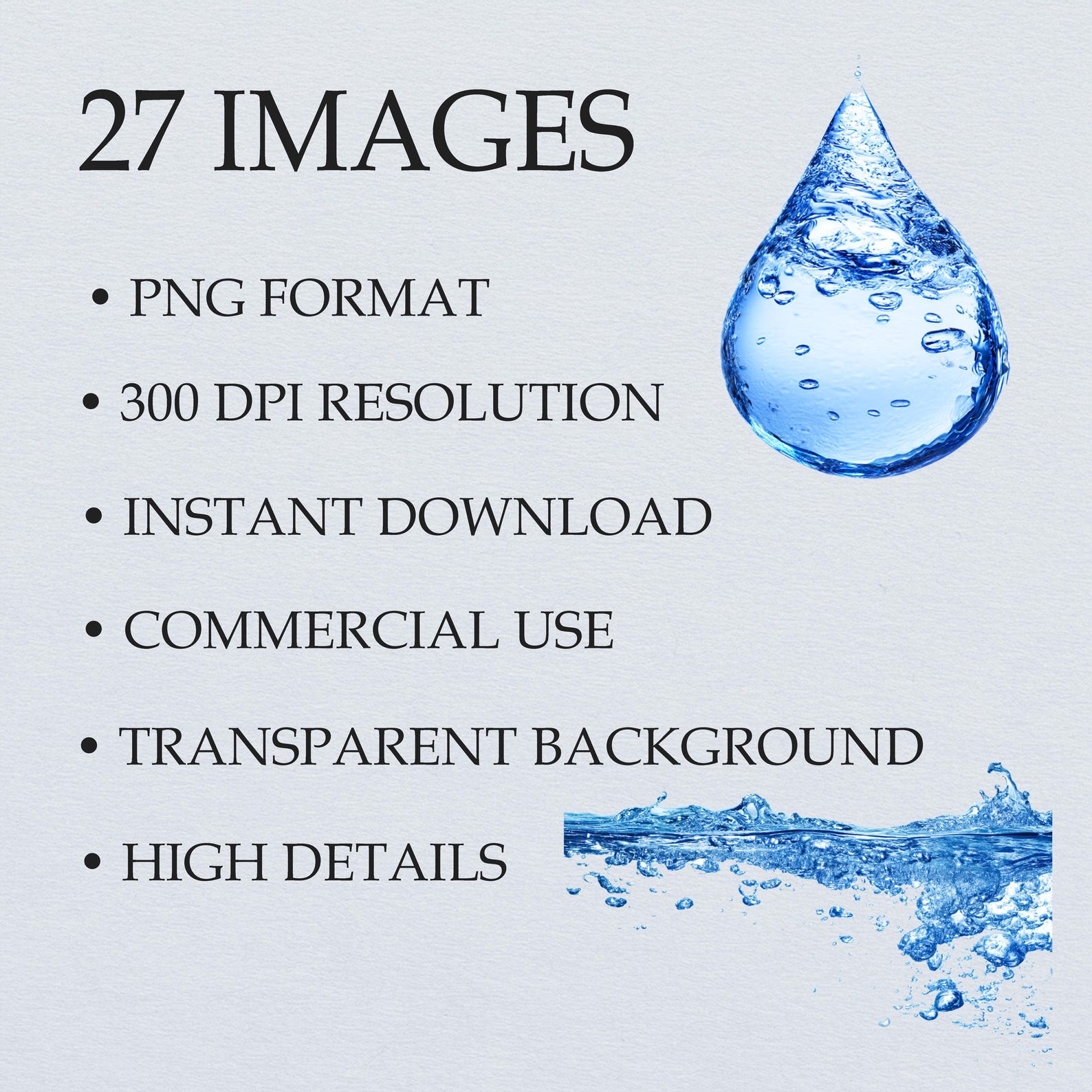 Water Splash PNG Clipart – Overlay Water Drops, Waves, Vortexes ...