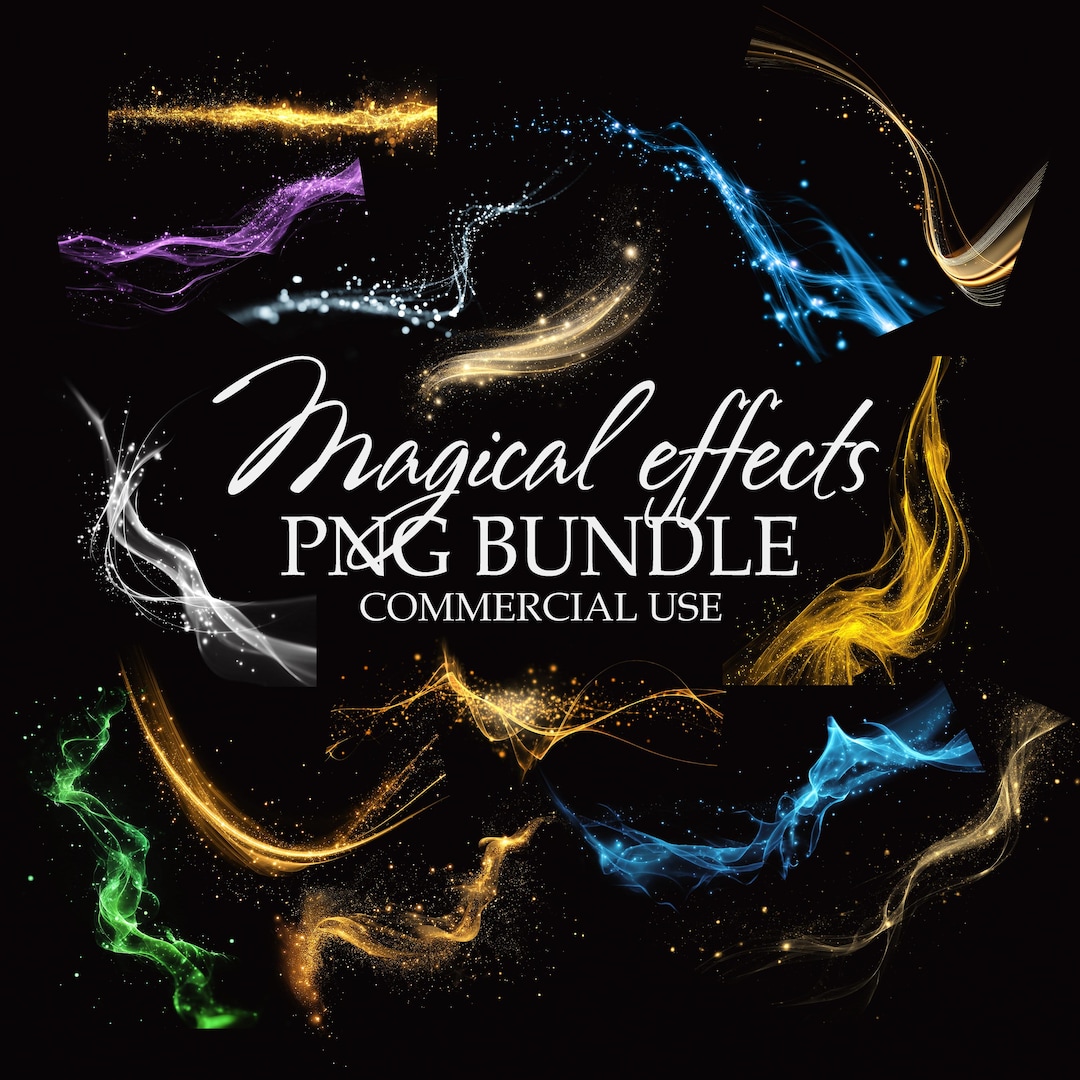 Magic Light Swirls PNG Clipart, Fantasy Overlay Effects (commercial Use ...