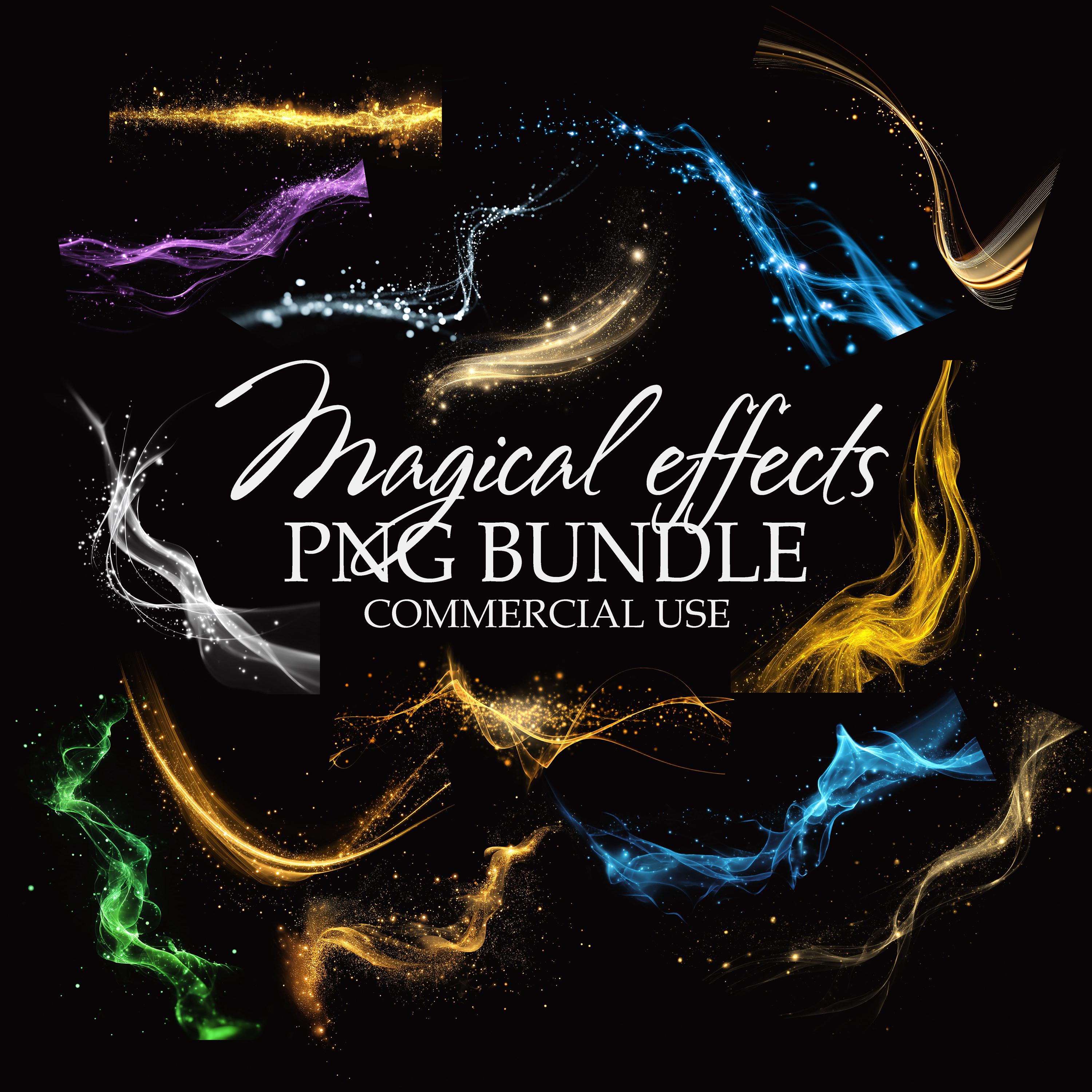 Magic Light Swirls PNG Clipart, Fantasy Overlay Effects (commercial Use ...