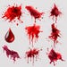 Blood Splatter PNG Clipart Bundle – Dripping Blood, 35 Halloween Gore ...