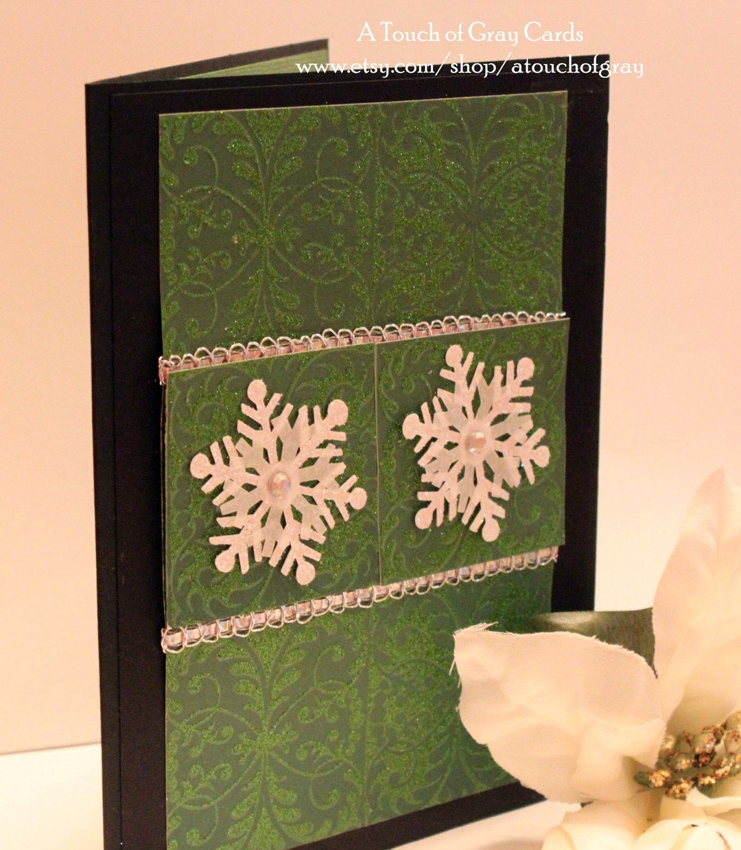Christmas Card Snowflakes - Handmade Christmas Card/handmade Hanukkah ...