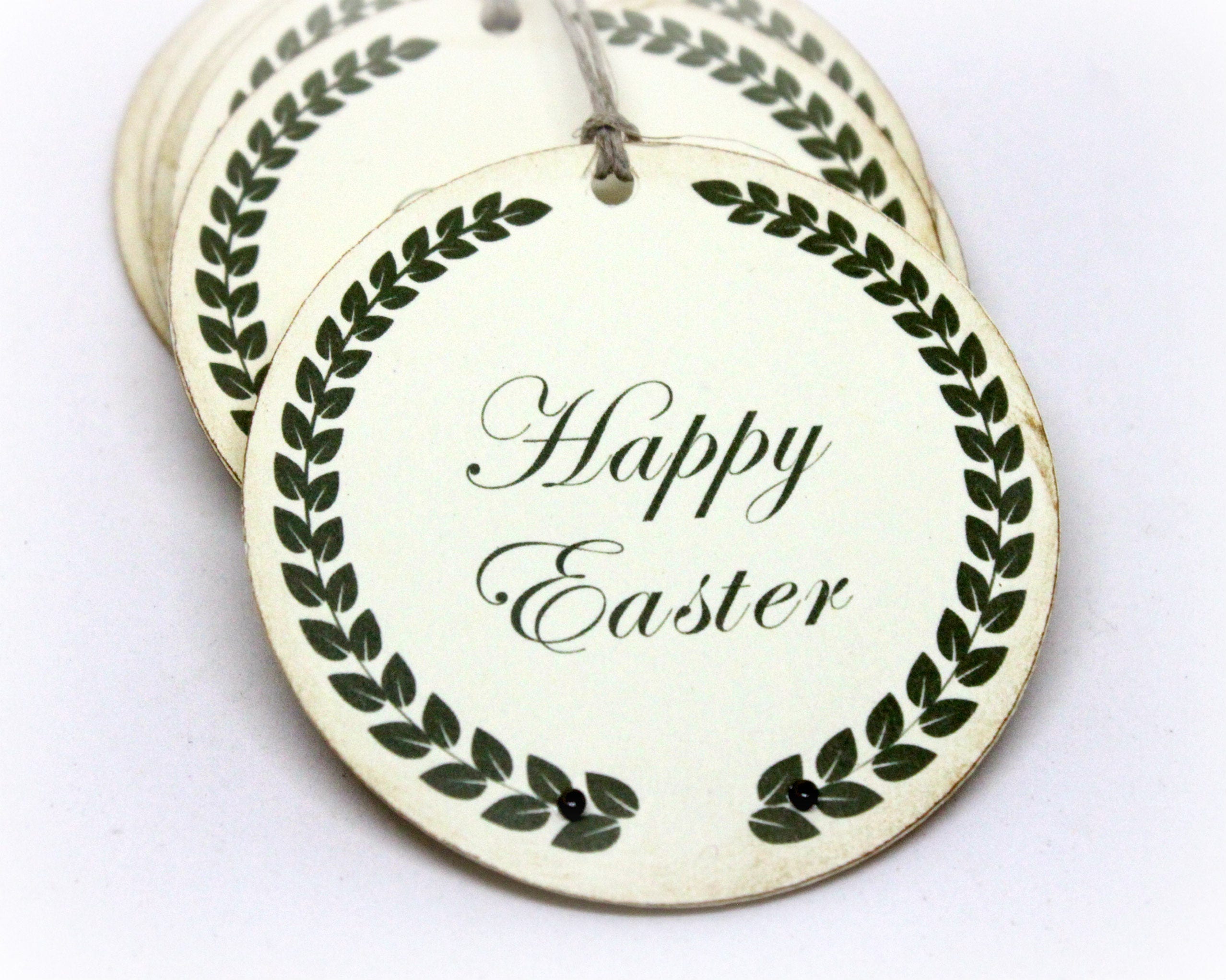 Easter Gift Tags double Layered Handmade Happy Easter - Etsy