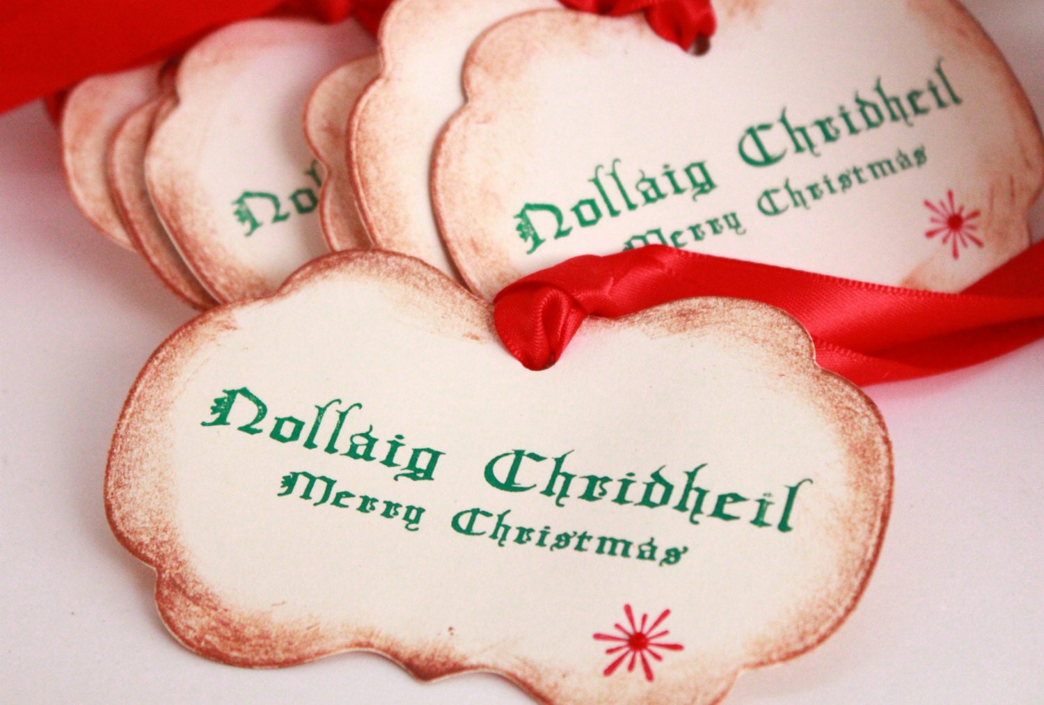 Christmas Tags (doubled Layered) - Nollaig Chridheil Merry Christmas ...