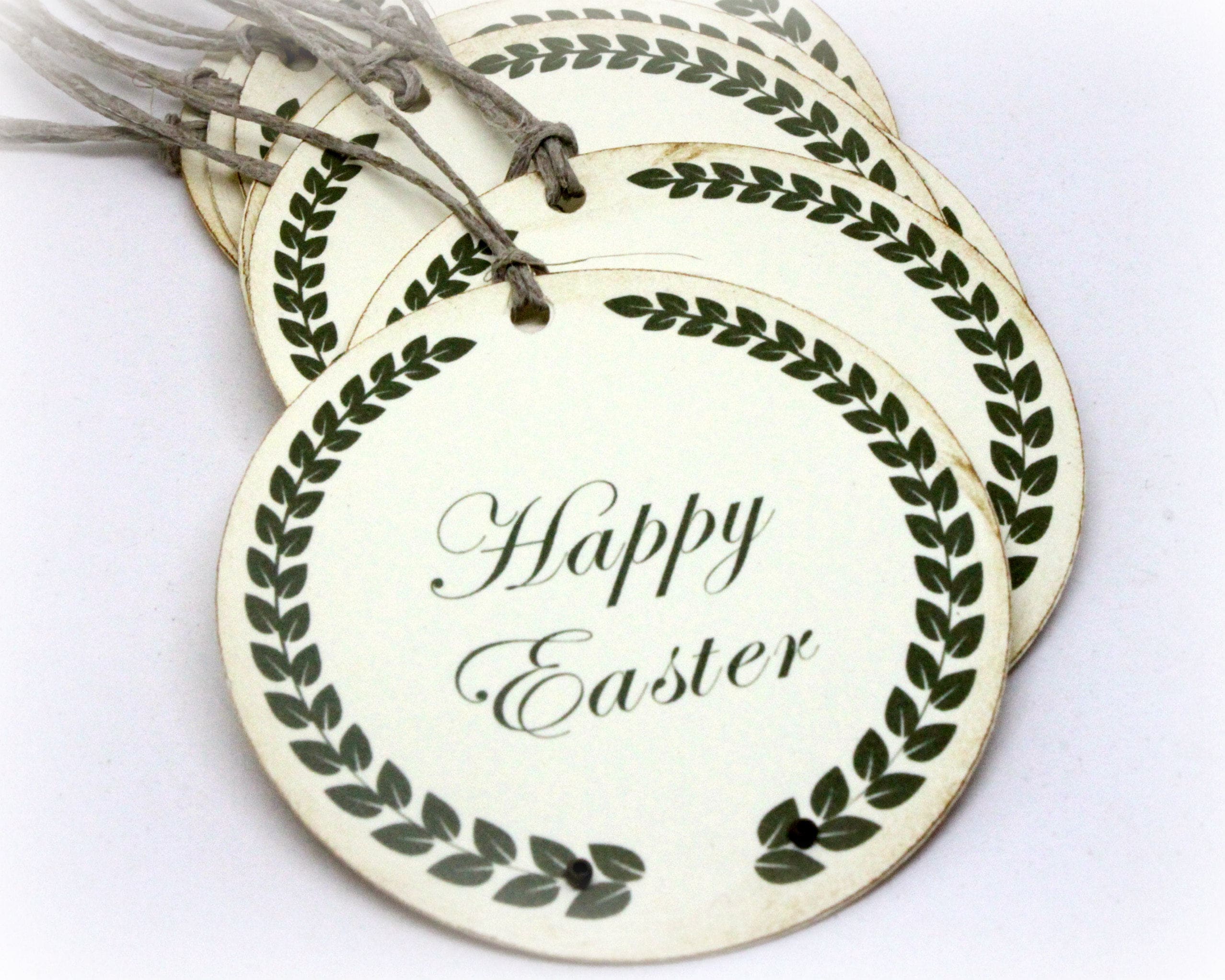 Easter Gift Tags double Layered Handmade Happy Easter - Etsy