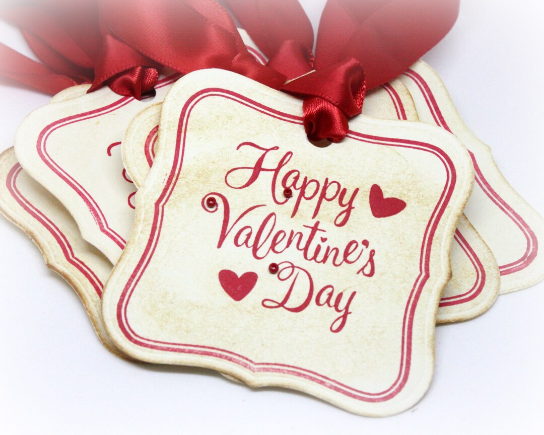 Valentine's Day Tags (double Layered) - Happy Valentine's Day ...