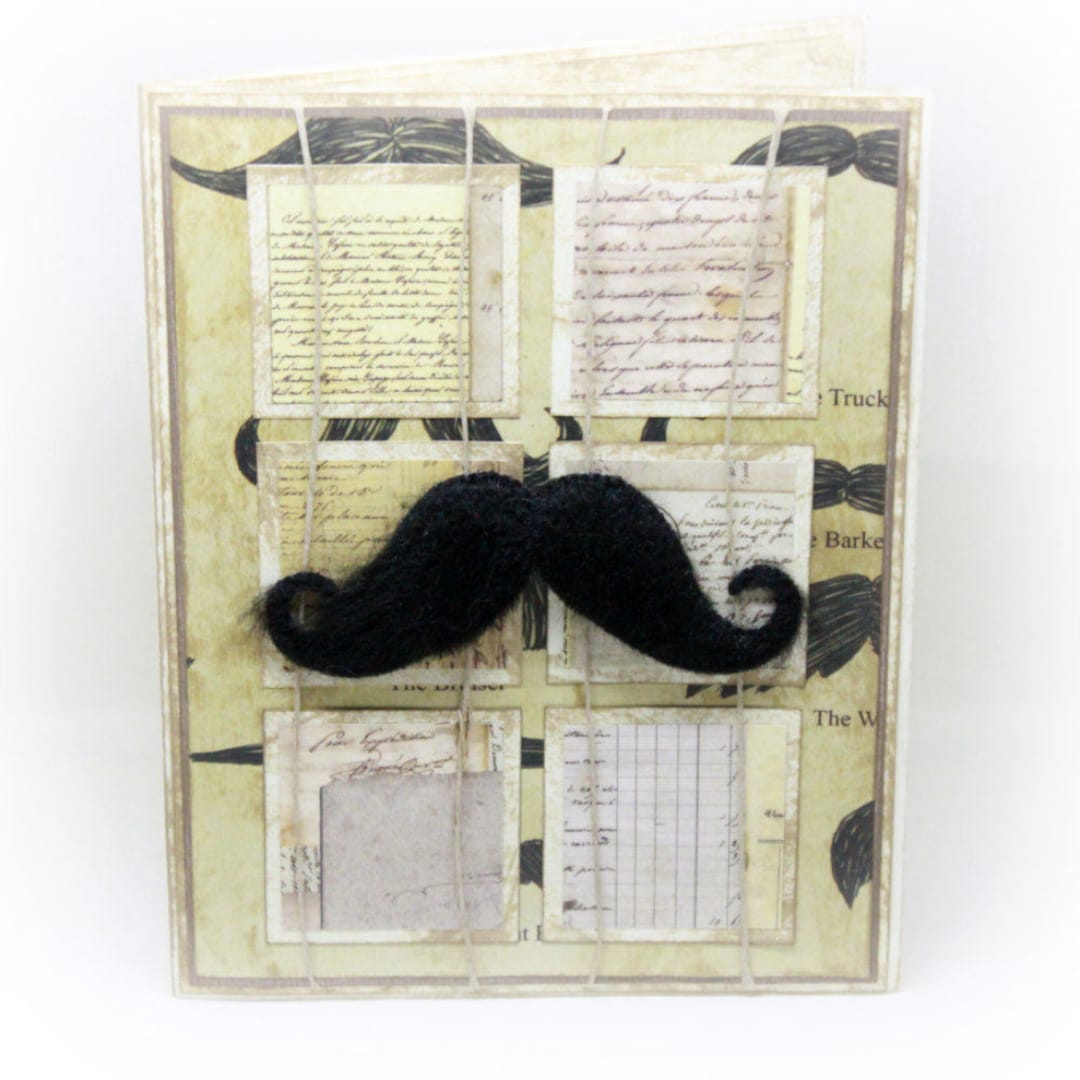 Father's Day - Mustache Card - Stache Card - Hipster Card - Retro Card ...