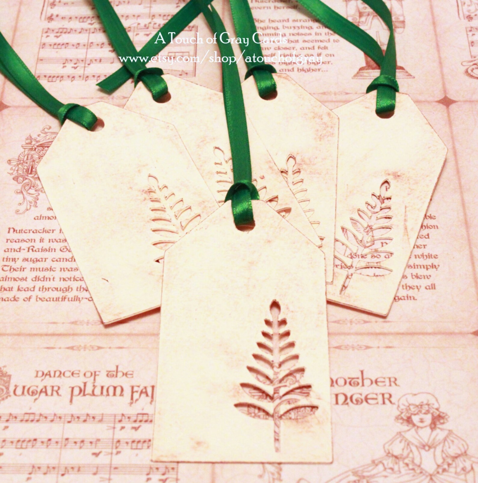 Christmas Tags (double Layered) - Christmas Tree Tags (B) - Cut-out ...