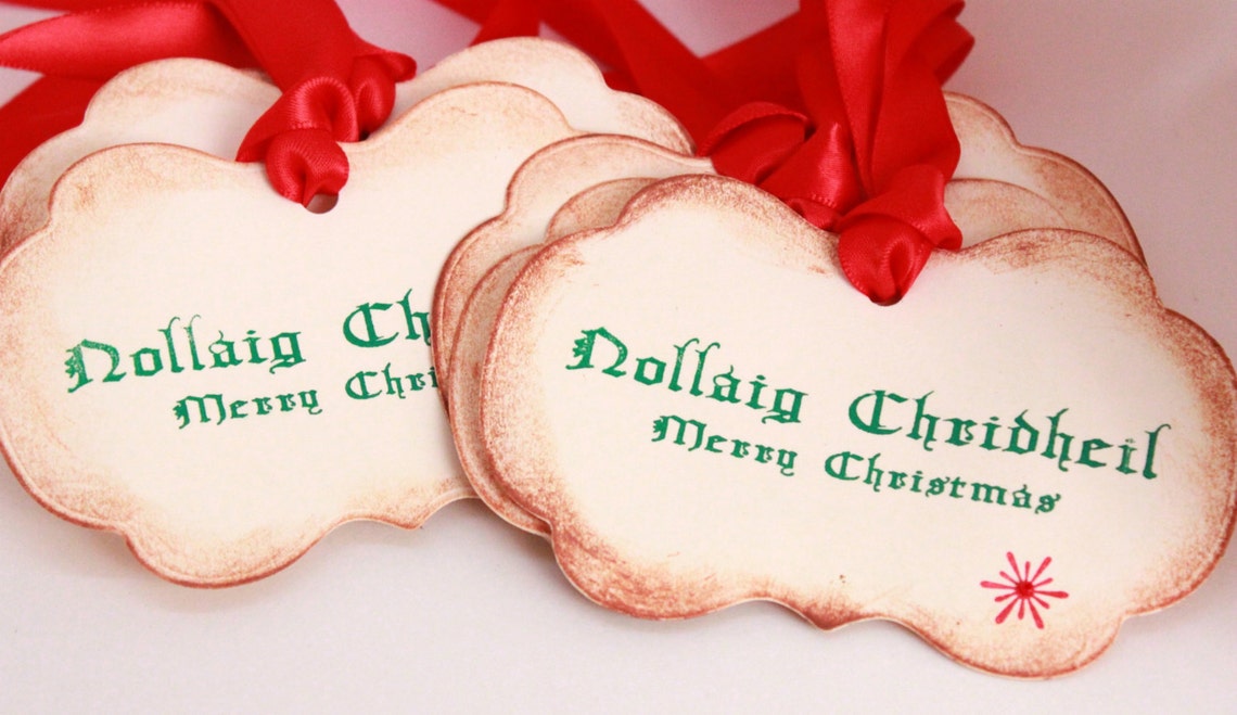 Christmas Tags (doubled Layered) - Nollaig Chridheil Merry Christmas ...