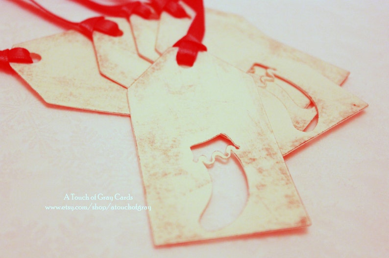 Christmas Tags (double Layered) - Christmas Stocking Tags - Cut-out ...