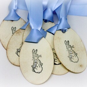 Easter Gift Tags double Layered Peter Rabbit Baby Shower Hang Tags ...