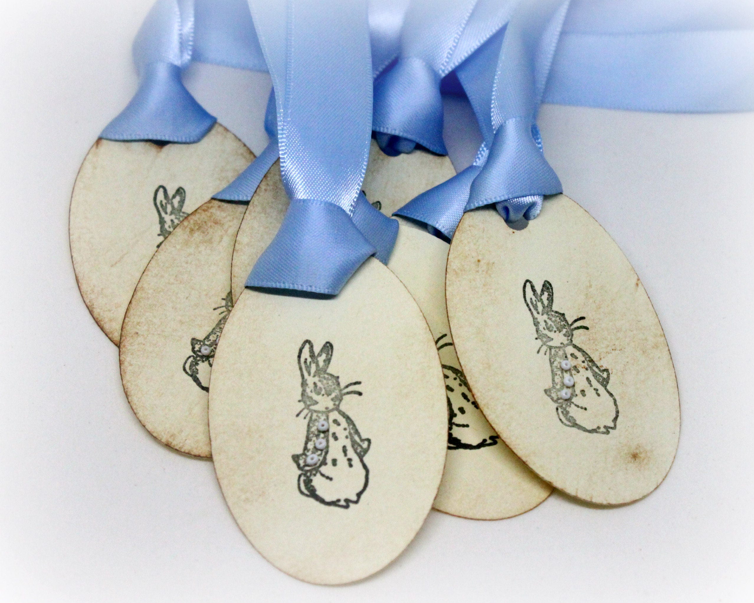 Easter Gift Tags double Layered Peter Rabbit Baby Shower - Etsy