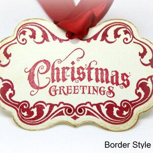 Christmas Gift Tags (doubled Layered) - Christmas Greetings - Merry ...