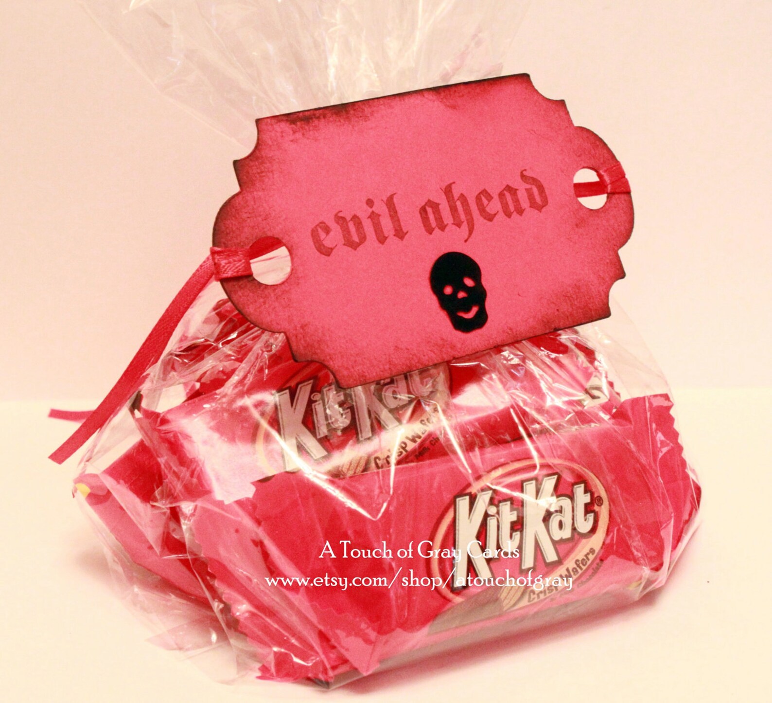 Halloween Gift Tags Evil Ahead - Handmade Halloween Gift Tags (set of ...