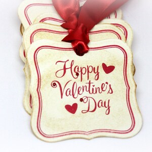 Valentine's Day Tags (double Layered) - Happy Valentine's Day ...